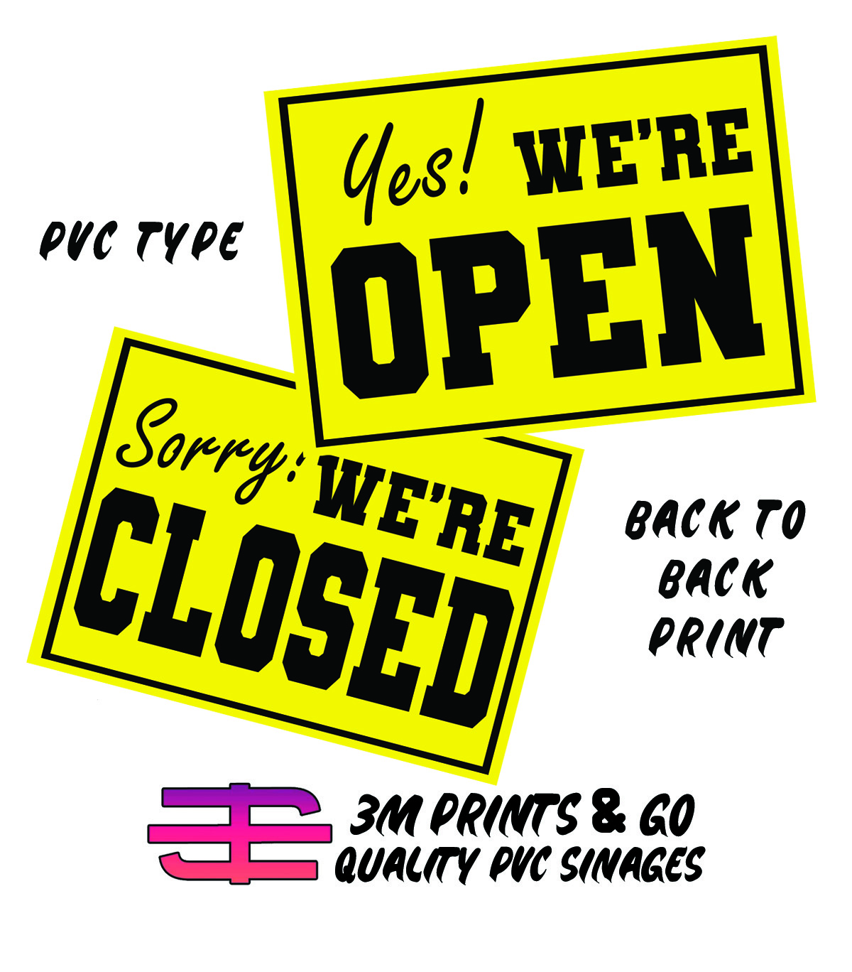 Open and Close PVC Signage Back to Back | Lazada PH