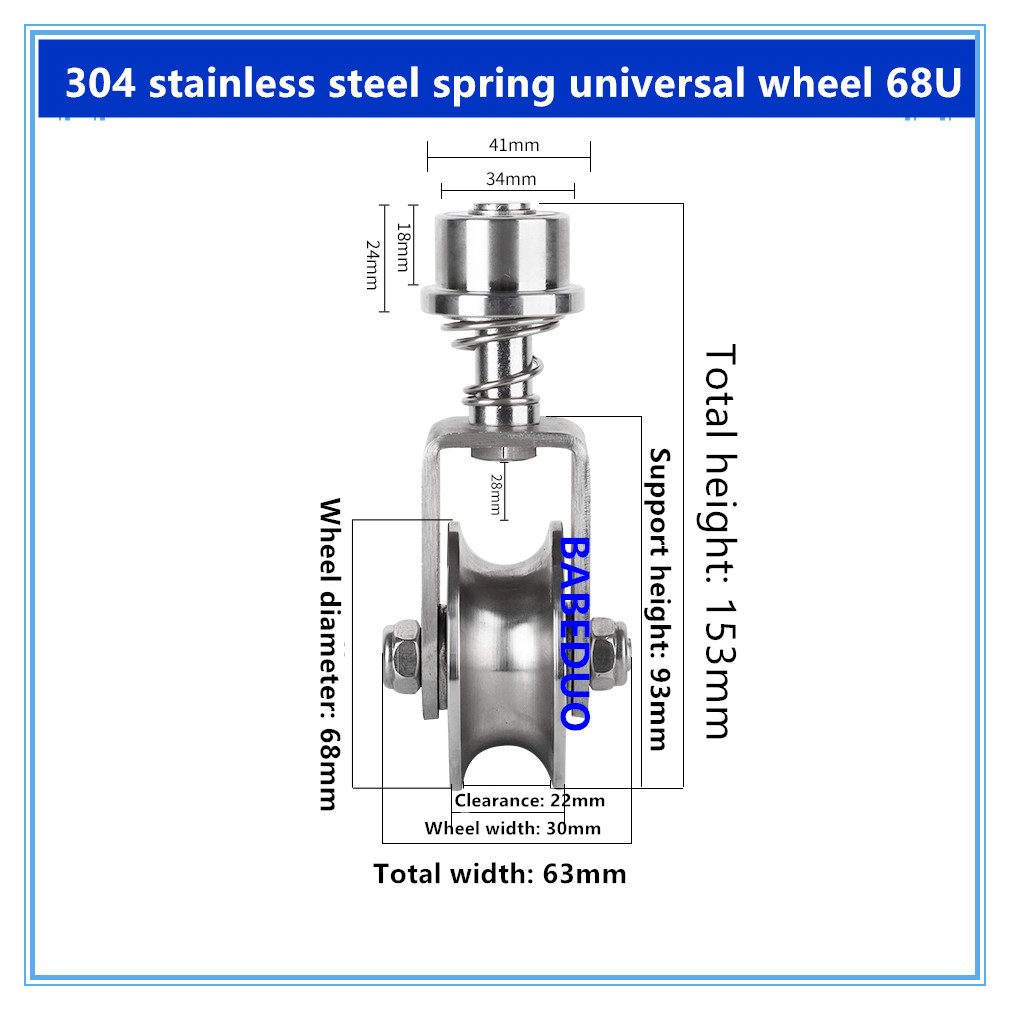 Swivel 360° Gate Folding Bearing Hinge Rotational V Type Gate Roller ...