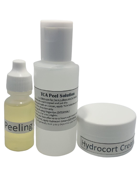 TCA SKIN PEELING SOLUTION 50% 60ml (TCA Solution, Yellow Peel, Hydocort ...