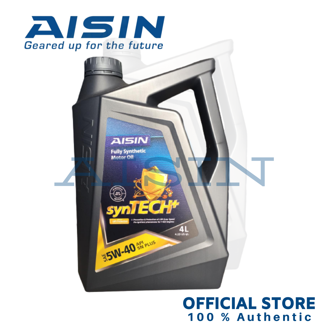 Aisin 5W40 FULLY SYNTHETIC Engine Oil/Motor Oil (GAS / DSL) 4LITERS ...