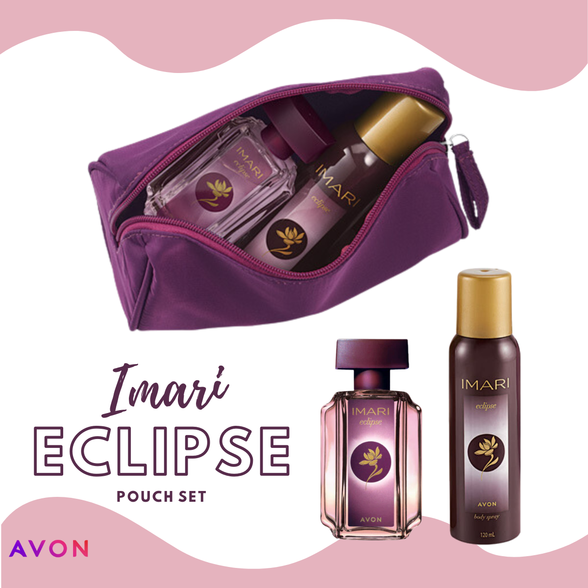 Imari Eclipse Eau De Toilette 50ml & Body Spray 120ml Pouch Set | Lazada PH