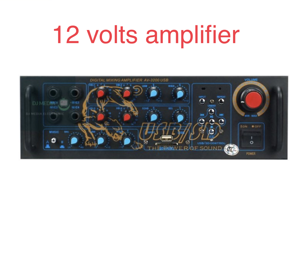 Stuntech AV-3200 300watts amplifier bluetooth FM USB TF 12V(original ...