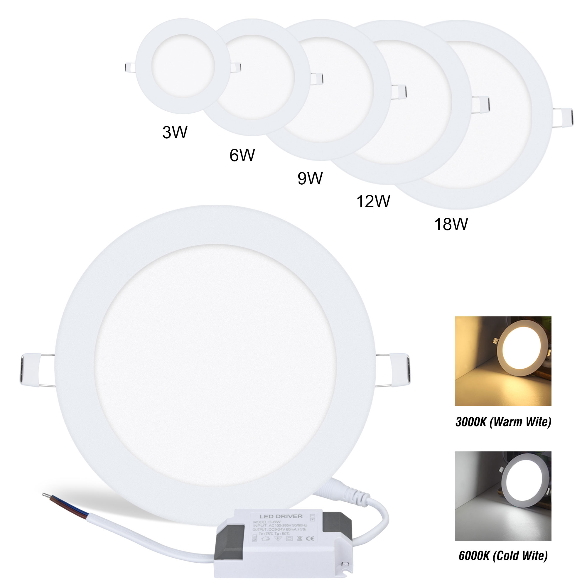 Pinlight Led Ceiling Recessed Led Pin Lights Led For Ceiling Light Panel Lights Round & Square ...
