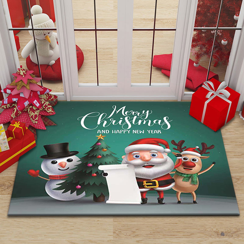 80*120cm Christmas Carpet Living room sofa carpet cartoon Santa Claus ...