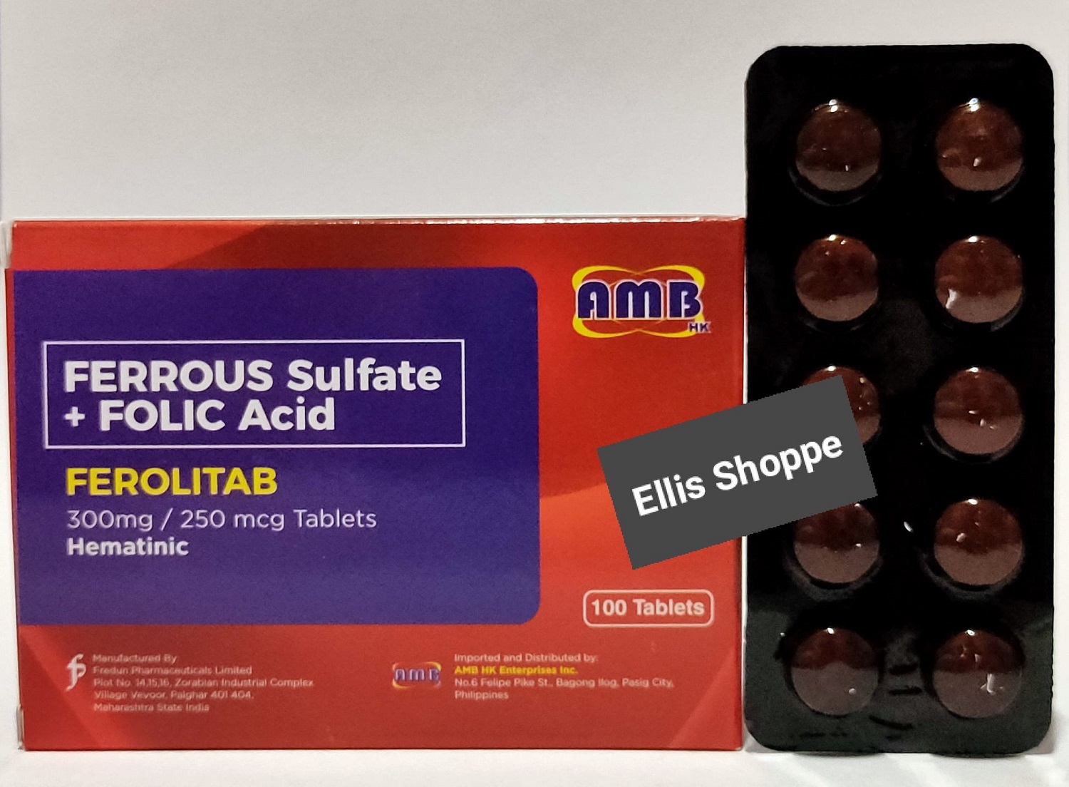 FEROLITAB Iron 60mg plus Folic Acid 250mcg Box of 100 Tablets | Lazada PH