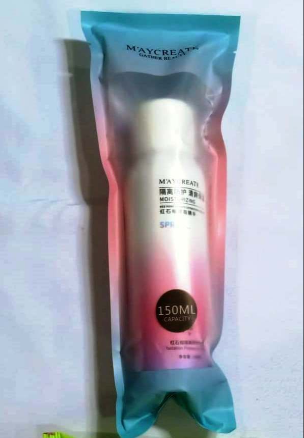 150 pcs (150 ML Maycreate Moisturizing and Whitening Spray) with 150 ...