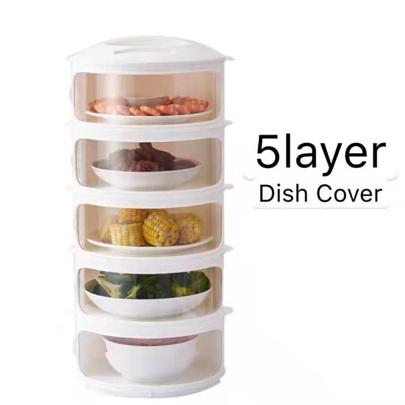 HELDL 5 Layer Household Multi-layer Food Storage Box Anti-flies ...