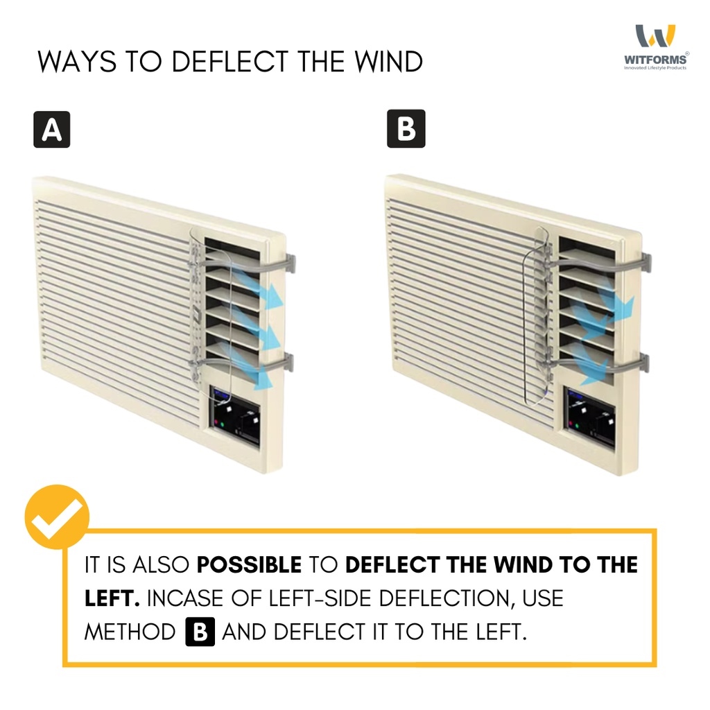 WITFORMS Window AC Deflector - For Window Type AC | Lazada PH