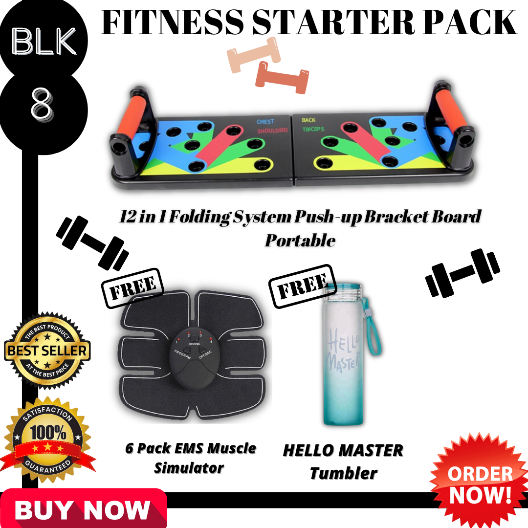 Smart Abs Smart Fitness 6 Pack EMS Abdominal Muscle Simulator&Push Up ...