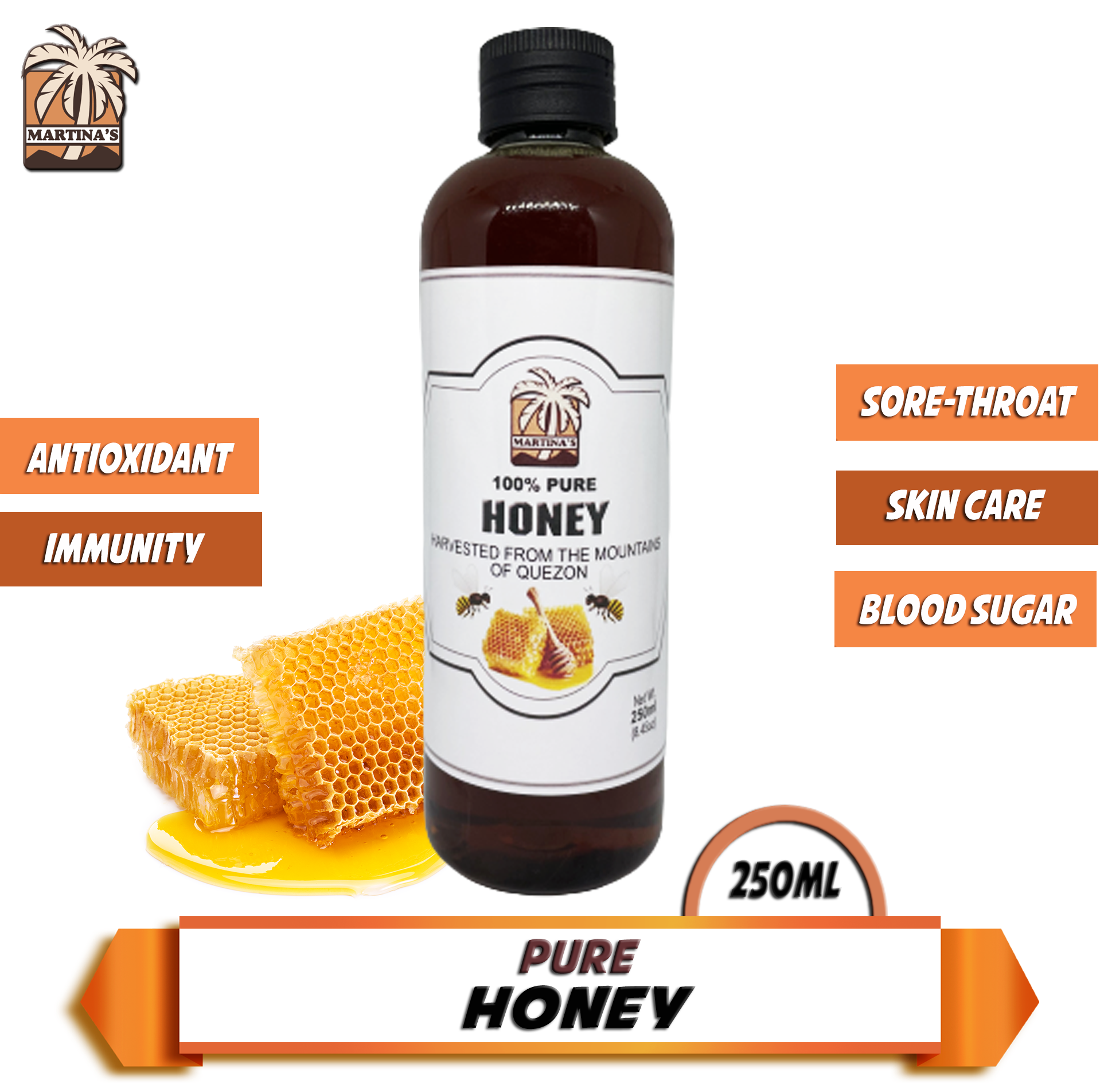 [PURE HONEY BEE PURE ORIGINAL] Martina's Pure Raw Wild Honey | Real ...