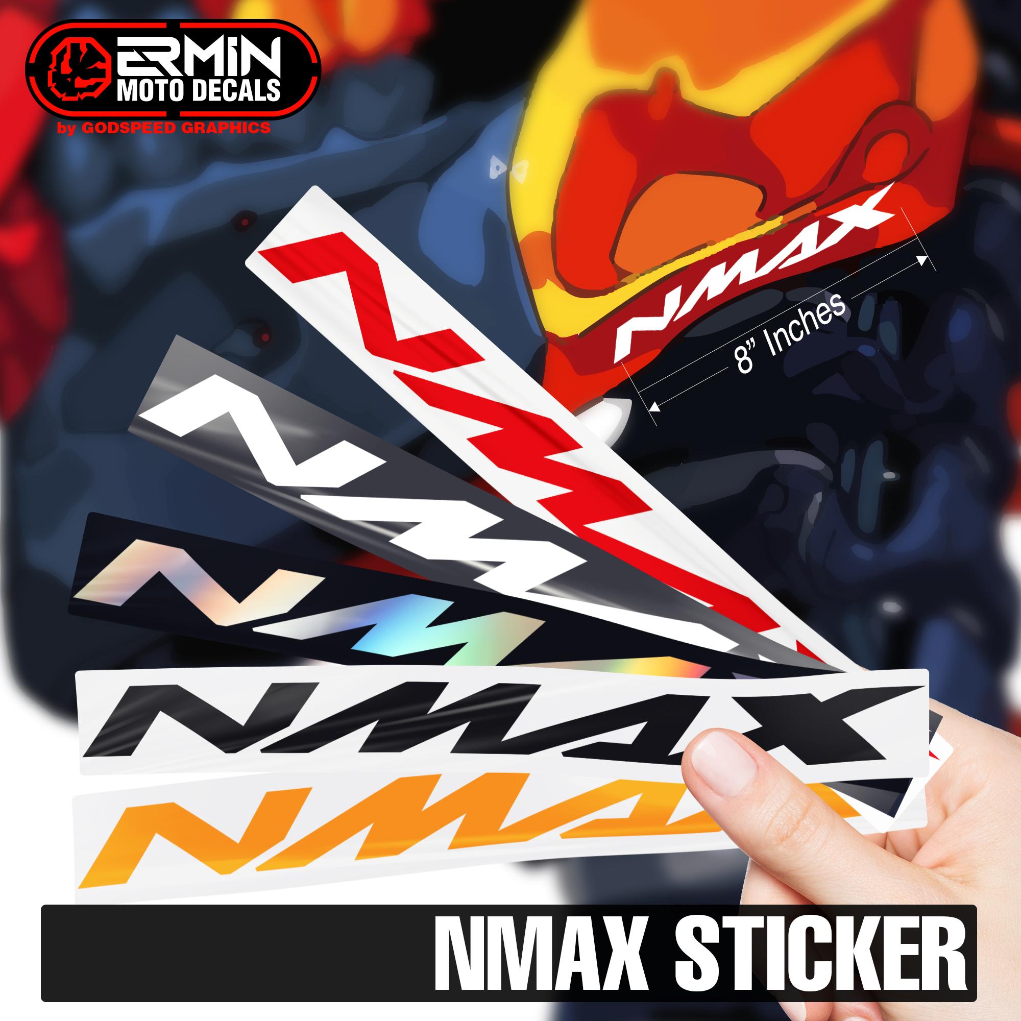 8" Inches Yamaha NMAX Sticker | Lazada PH