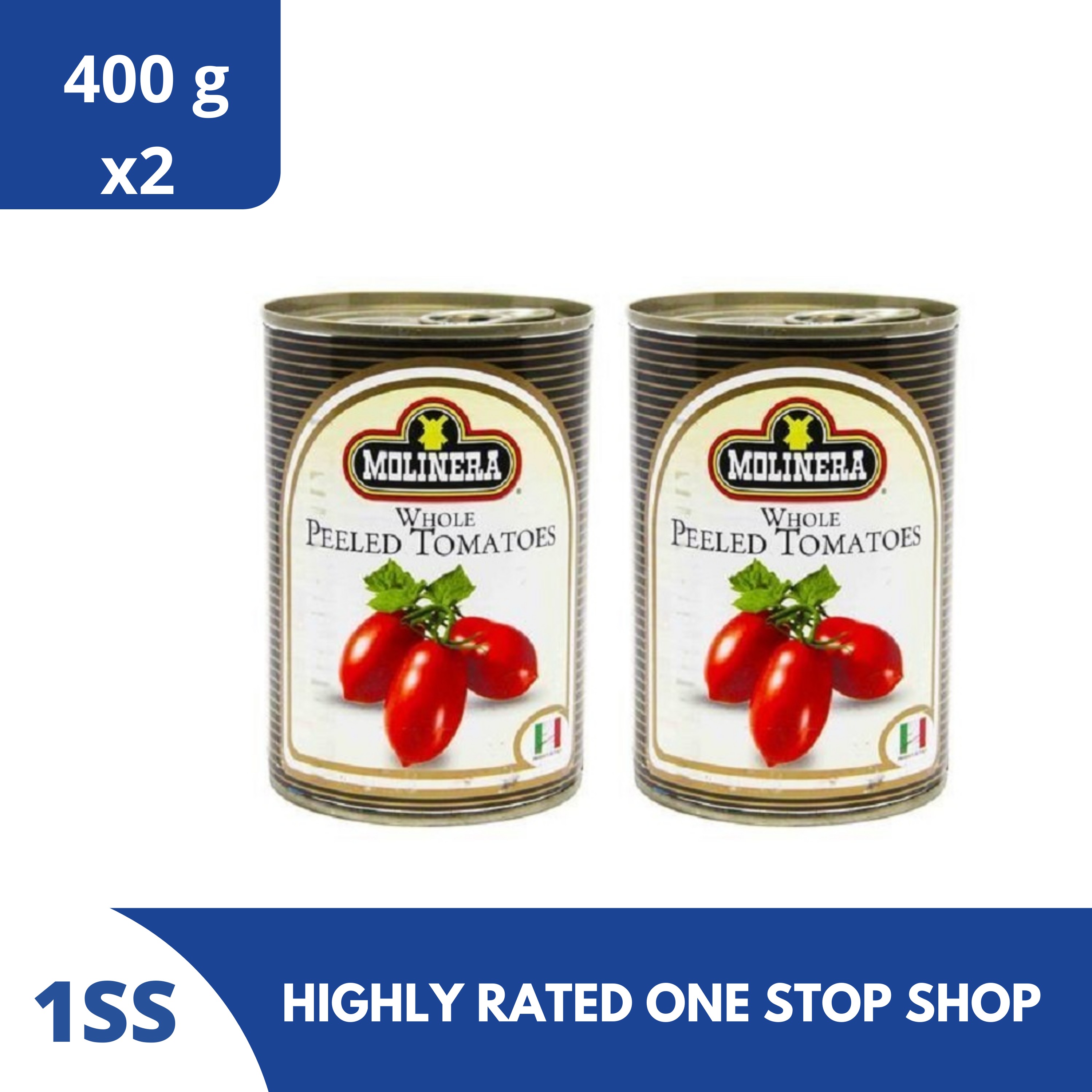 Molinera Whole Peeled Tomatoes 400g x 2 | Lazada PH