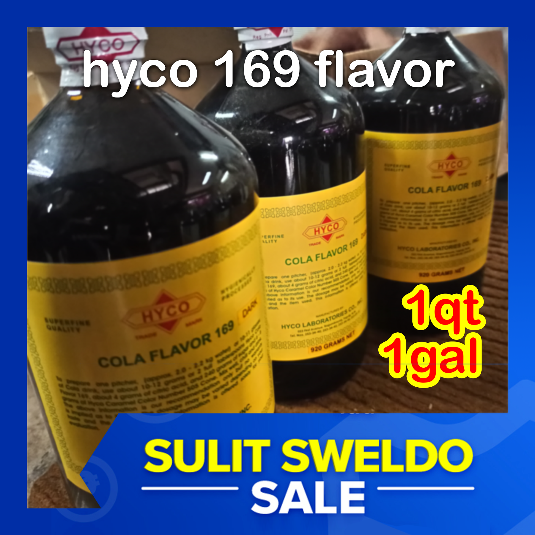 10 Flavors Available! 920g/3.4kg HYCO 169 FLAVOR Cola Dark Orange ...