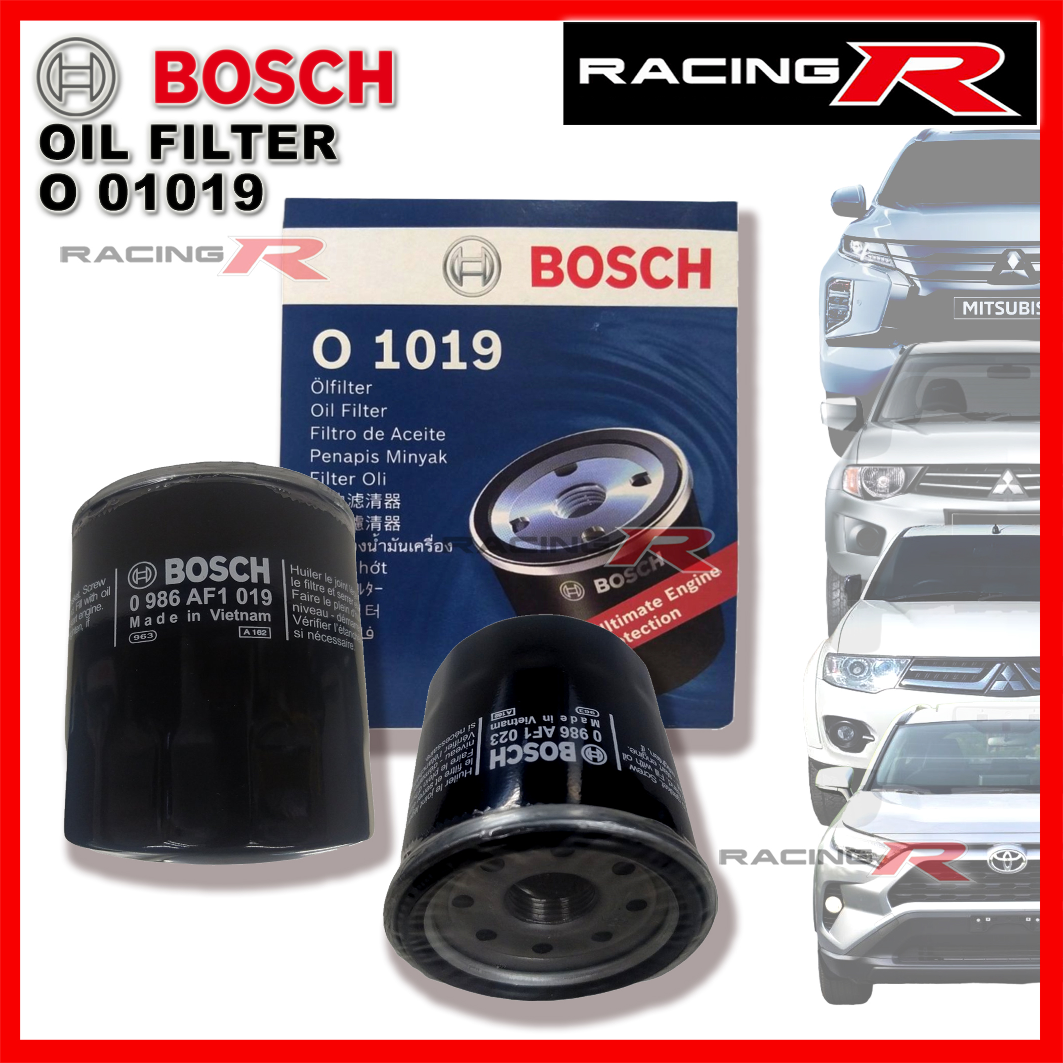 BOSCH Oil Filter O 1019 (C-109) for Mitsubishi, Mazda and Honda | Lazada PH