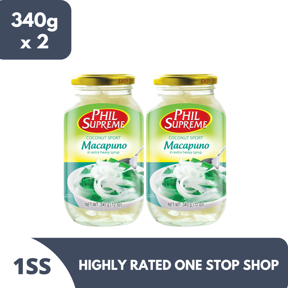 Phil Supreme Coconut Sport Macapuno 340g x 2 | Lazada PH