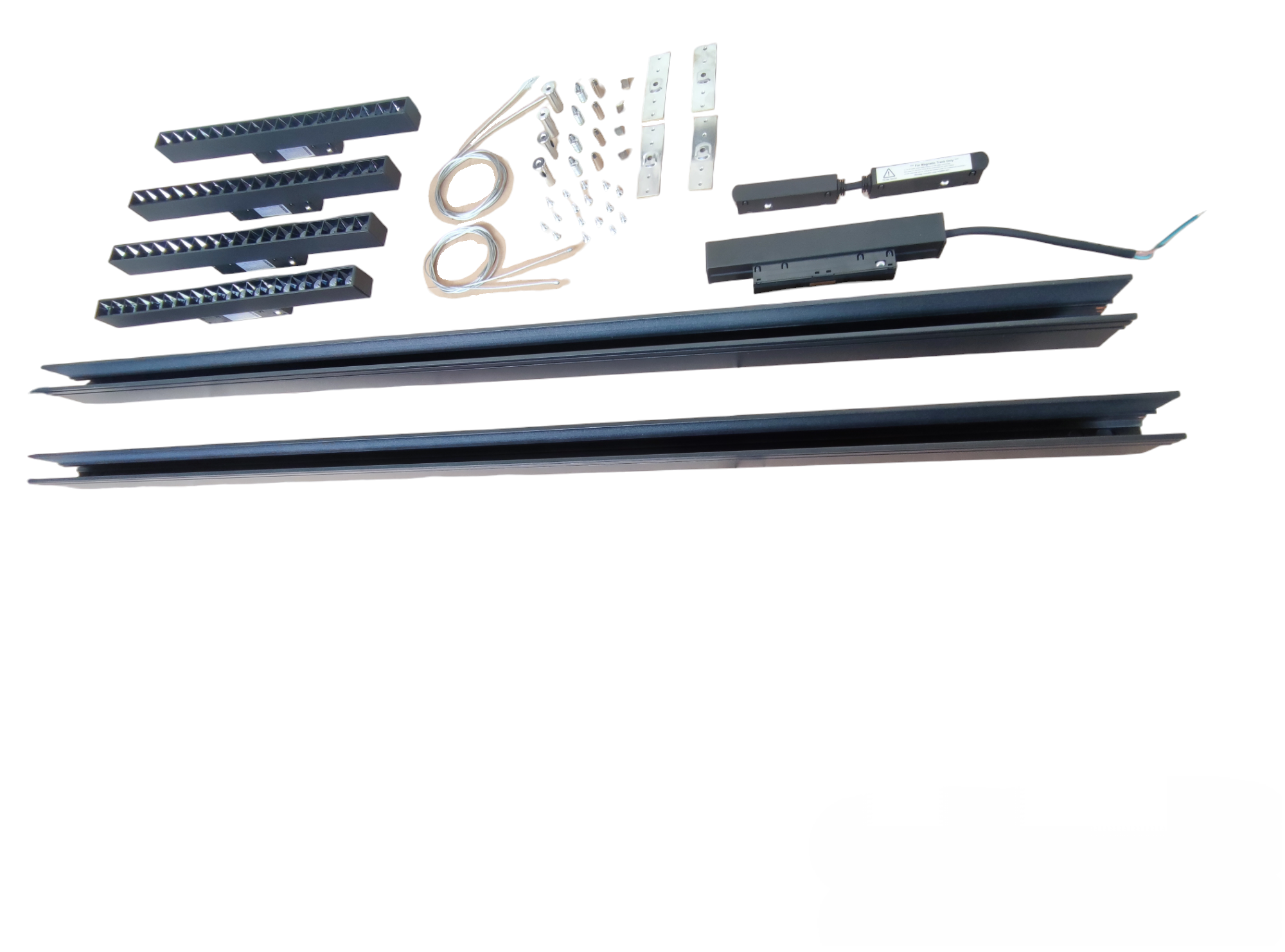 Magnetic Track Light 2 Meters 50mm with 4pcs 18W LED Grille Track Light ...