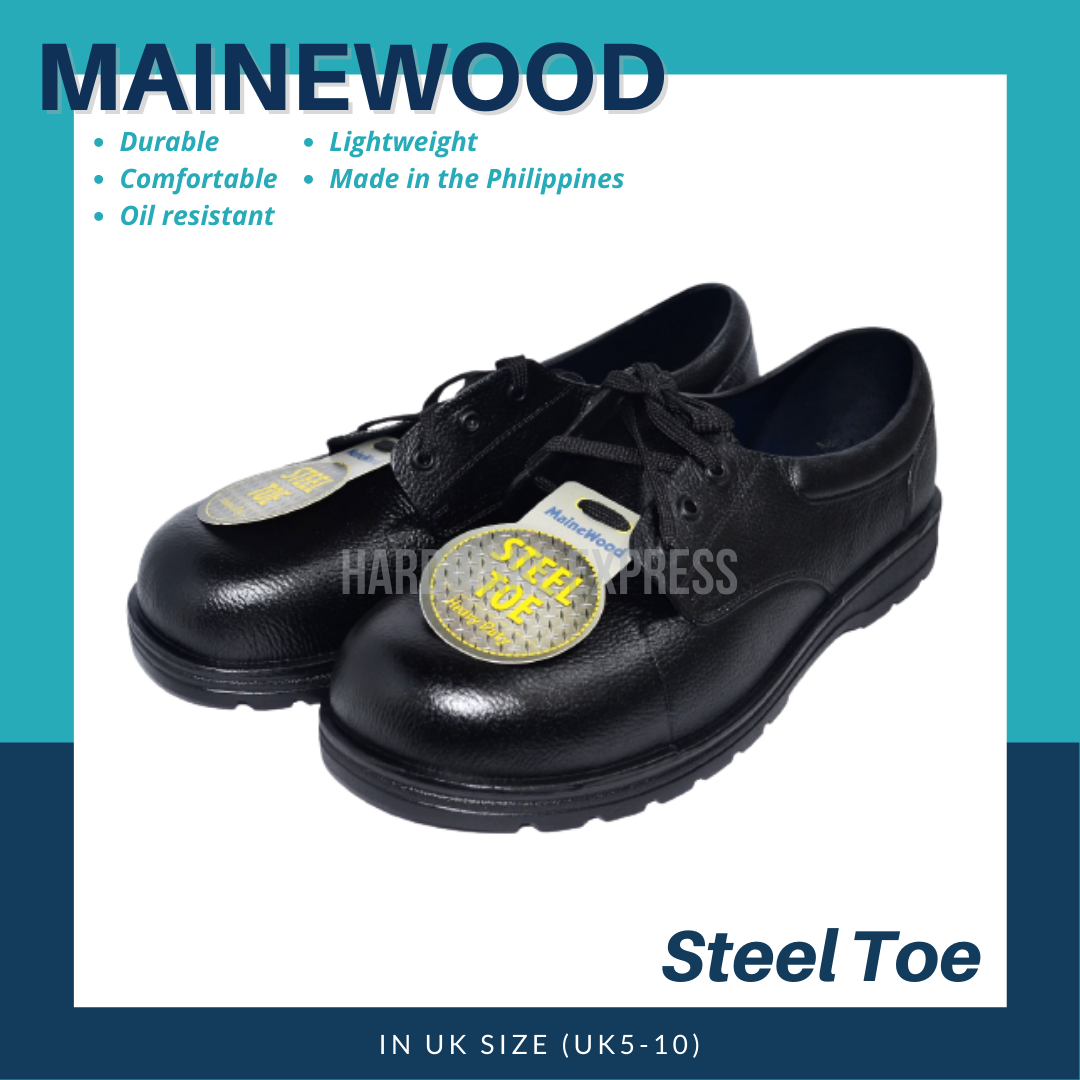Mainewood MEN's SAFETY SHOES Steel Toe (DOLE-OSHC Accredited) - UK SIZE ...