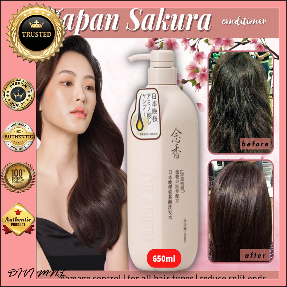 ORIGINAL 650ML ORIGINAL AND AUTHENTIC Natural Japanese Sakura Shampoo ...
