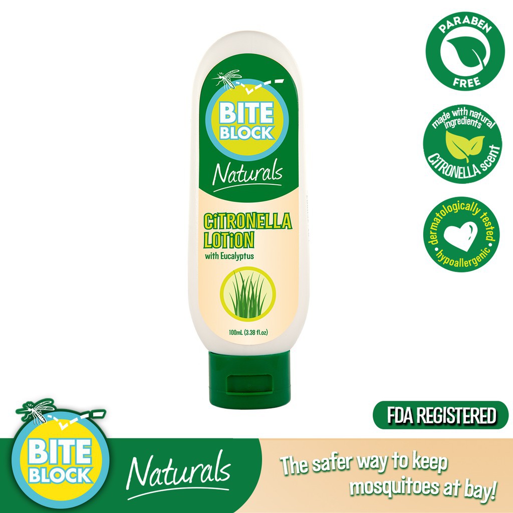 Bite Block Naturals Insect Repellent Citronella Lotion 100mL | Lazada PH