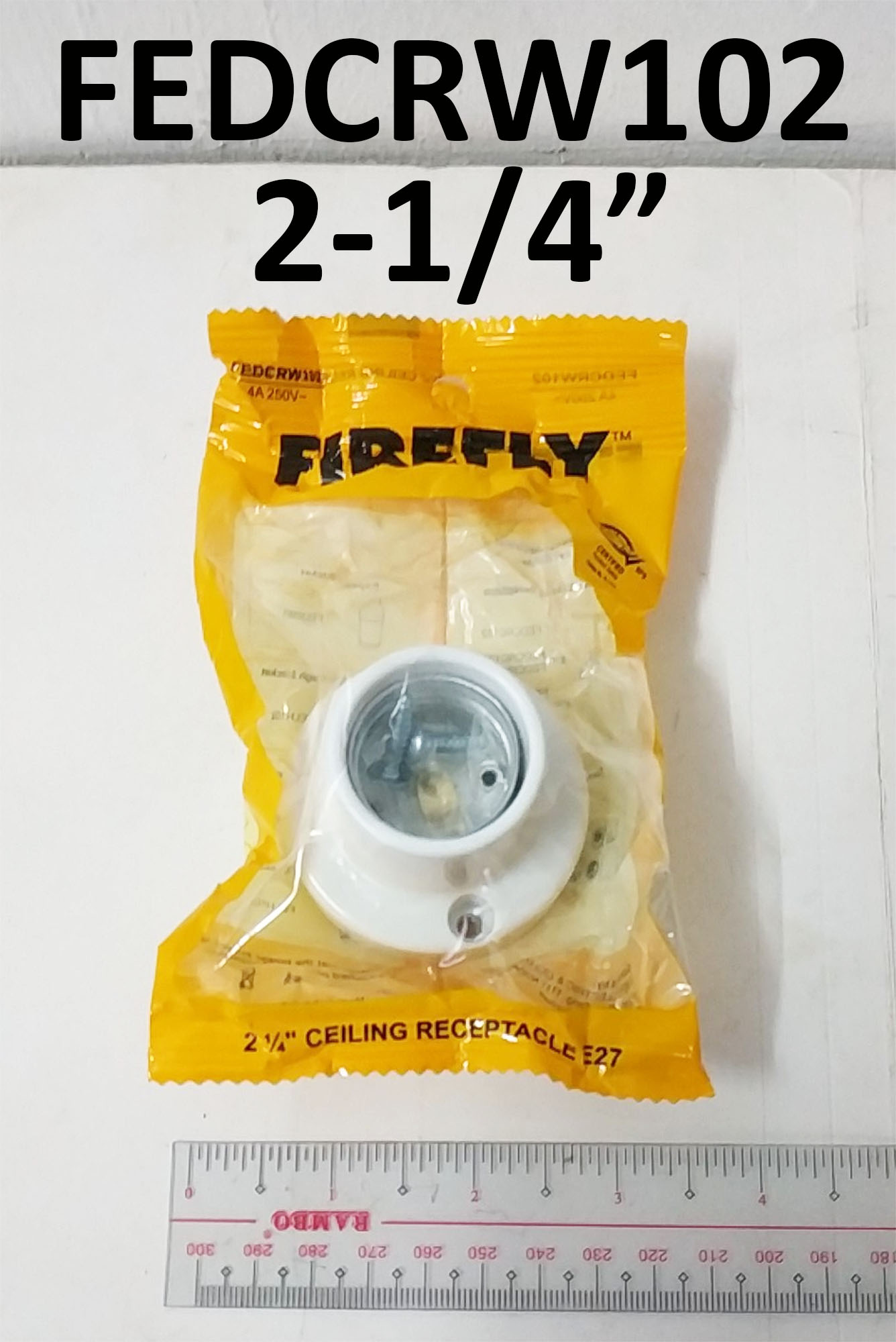 ORIGINAL FIREFLY CEILING RECEPTACLE E27 2-1/4" 4A 250V PART NO ...