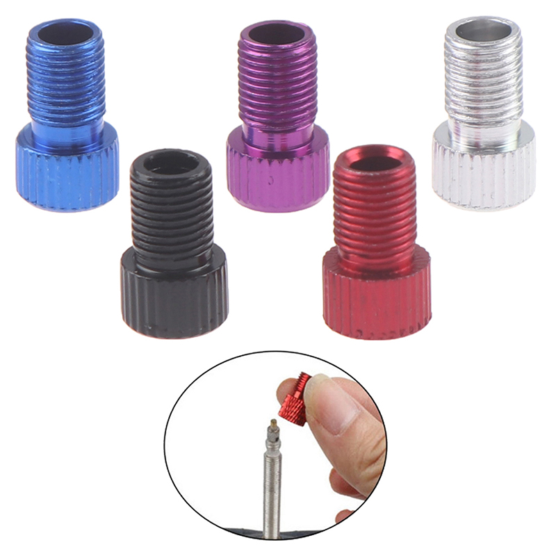 4PCS Aluminum Alloy Bike Valve Adapter Caps Bicycle Air Nozzle Road ...