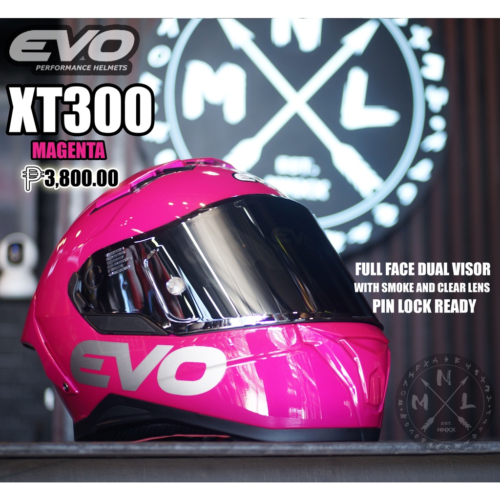 XT-300 FULL FACE WITH FREE CLEAR LENS PINLOCK READY | Lazada PH