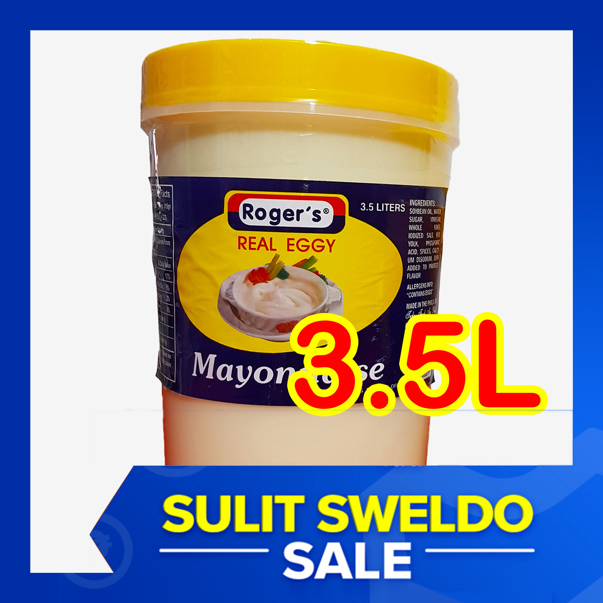 3.5L Roger's REAL EGGY MAYONNAISE Mayonaise Rogers Ladys Choice ...