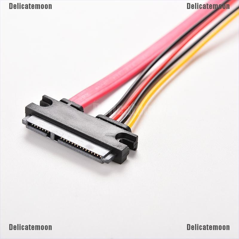 ∏ ∋ Delicatemoon 12 Inch Male to Female 7 15 Pin SATA Data HDD Power ...