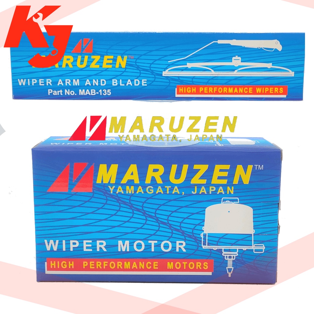 Maruzen Wiper Motor 12V Short Shaft (Universal) | Jeep, Jeepney, Trike ...