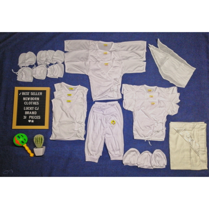 INFANT BABY CLOTHES BARU BARUAN FOR NEW BORN 0-3 MONTHS LUCKY CJ BRAND ...