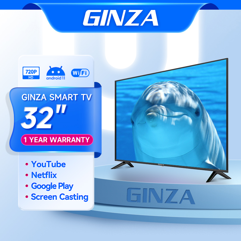 GINZA 32 inch LED TV 24 inches flat screen on sale smart tv 32 inches led android tv Ultra-slim ...