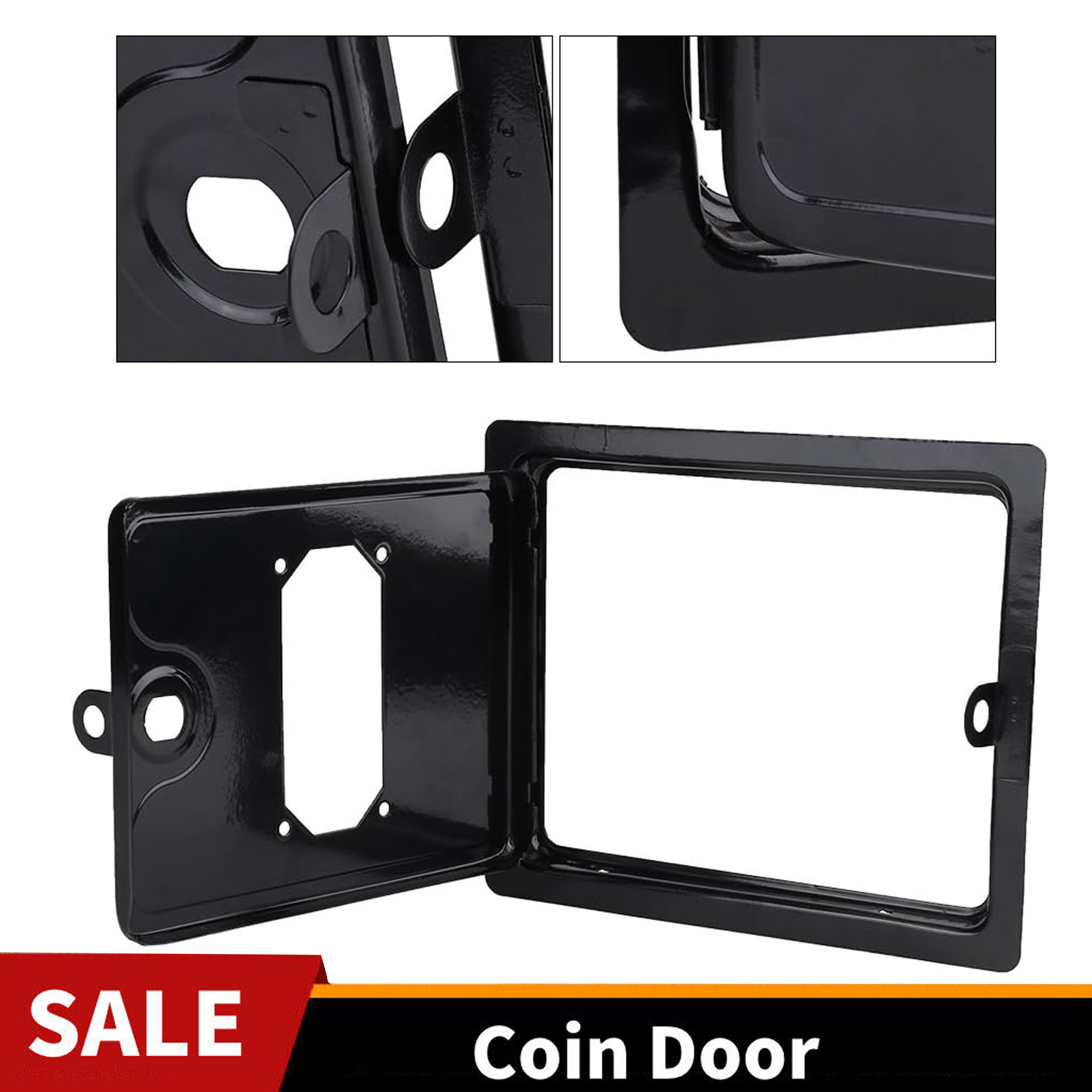 Coin Door & Cash Box Door Black Metal with / without Hole Pisonet ...