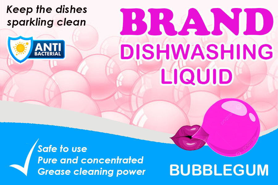 READY TO USE COSTUMIZED STICKER LABELS FOR DISHWASHING LIQUID(13PCS ...