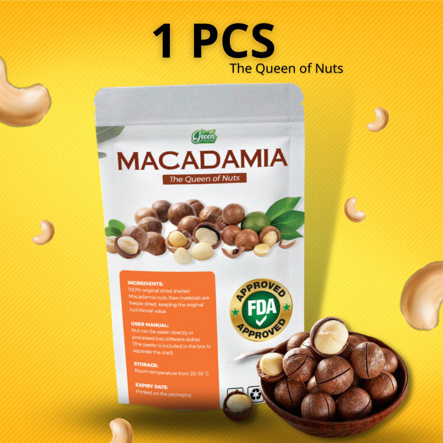 Macadamia Nuts Dried Fruit Rich Nutrition Glunten Free Snacks Cream ...