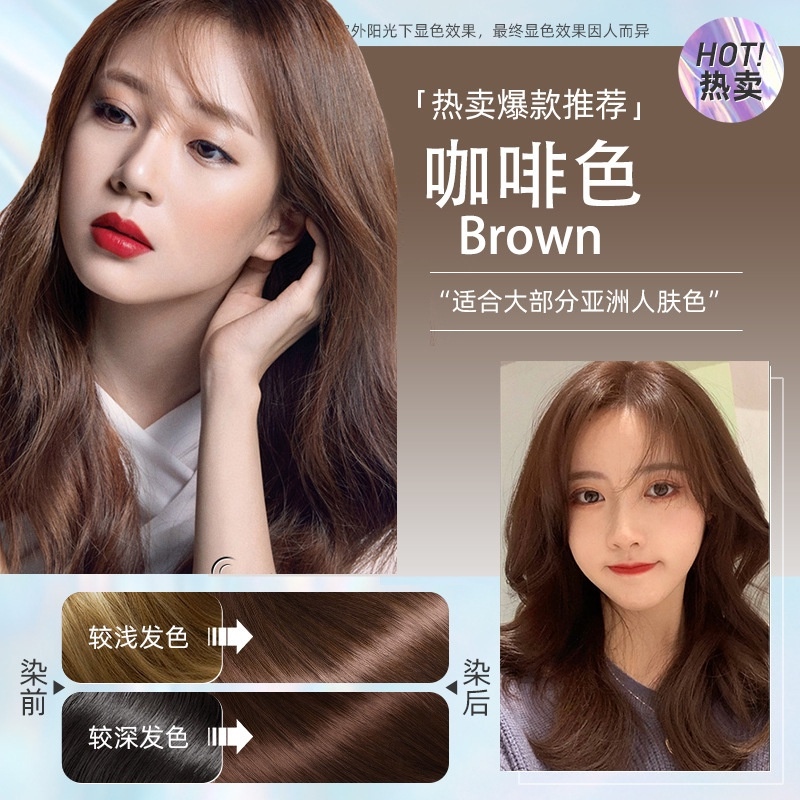 ⋮ Plant bubble hair dye shampoo Pure plant natural mild hair color for ...