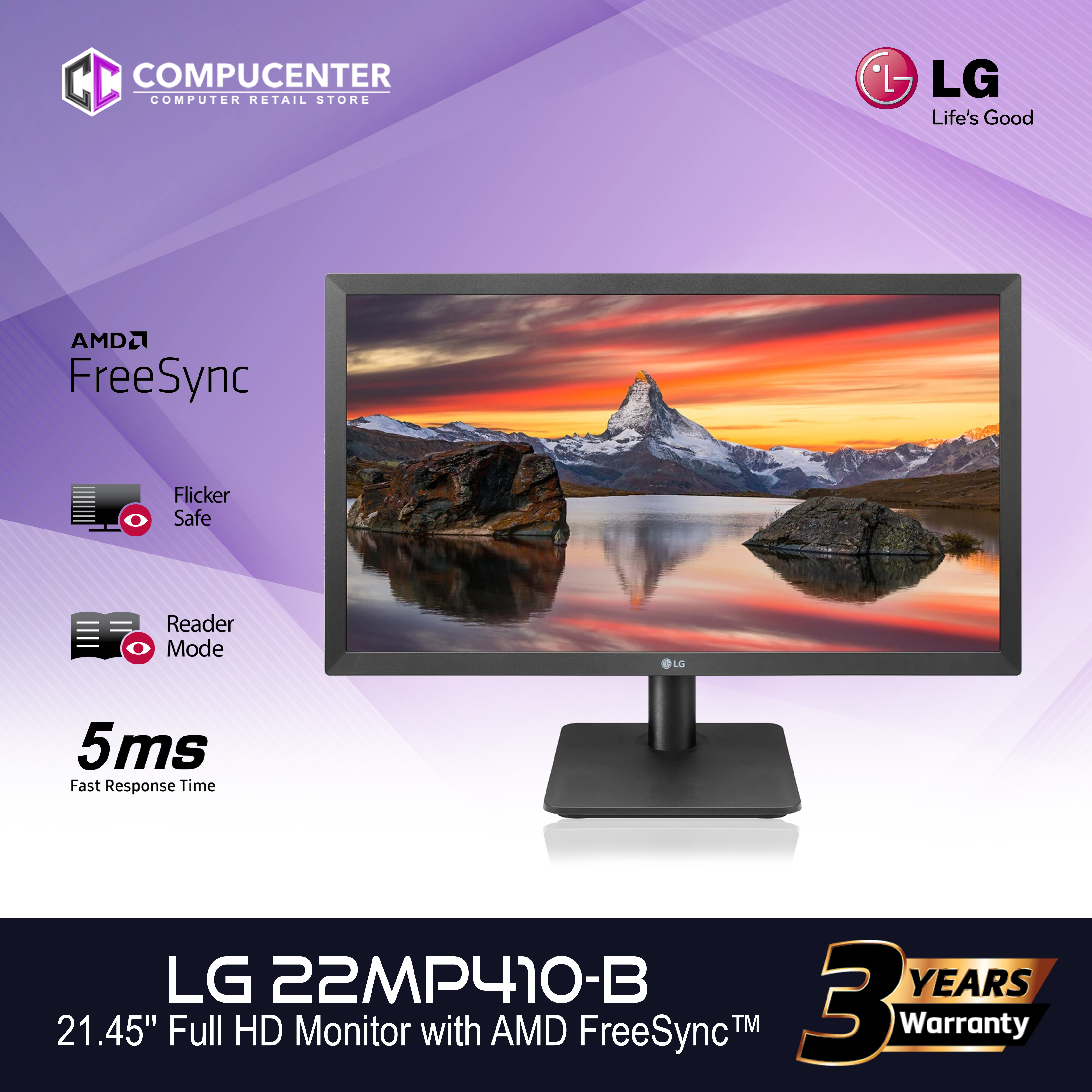 LG 22MP410-B 75hz Full HD Gaming Monitor | Lazada PH