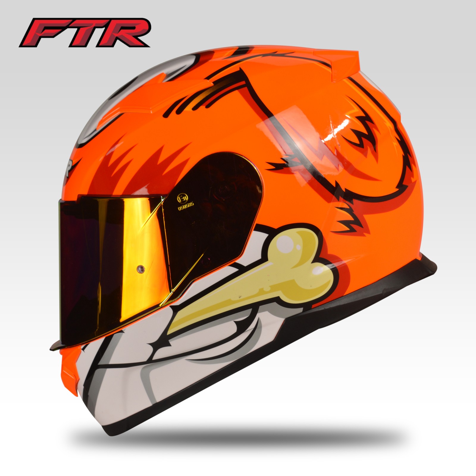 FTR Helmets XR500 Pro - Maxxie Glossy Orange | Lazada PH