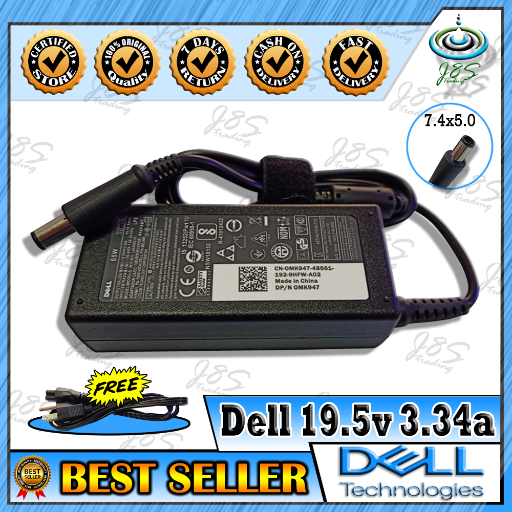 Laptop Charger Adapter Dell Latitude 5500 5501 19.5V 3.34A 7.4x5.0 65W ...