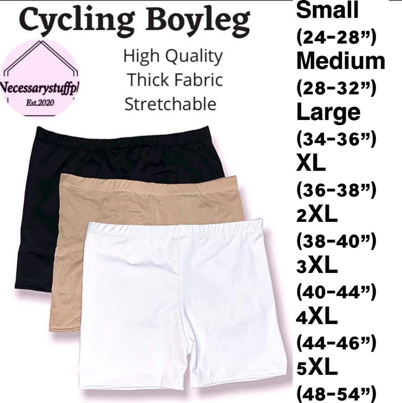 NECESSARY Cycling Boyleg Shorts (Makapal) - XSmall to 5XL | Lazada PH