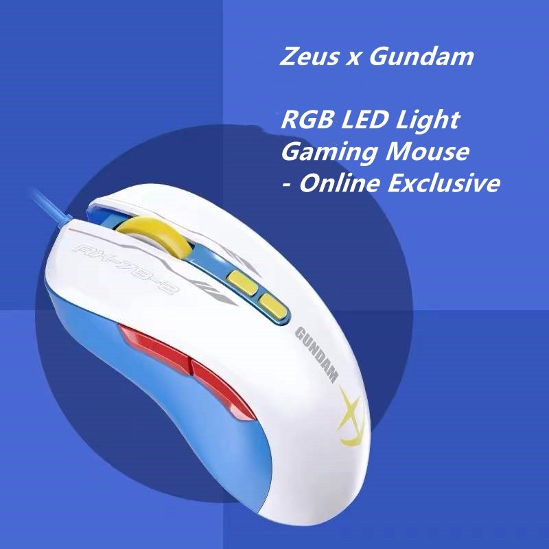 Zeus x Gundam ( GD-001 ) RGB LED Wired Gaming Mouse RGB Backlit - GD ...