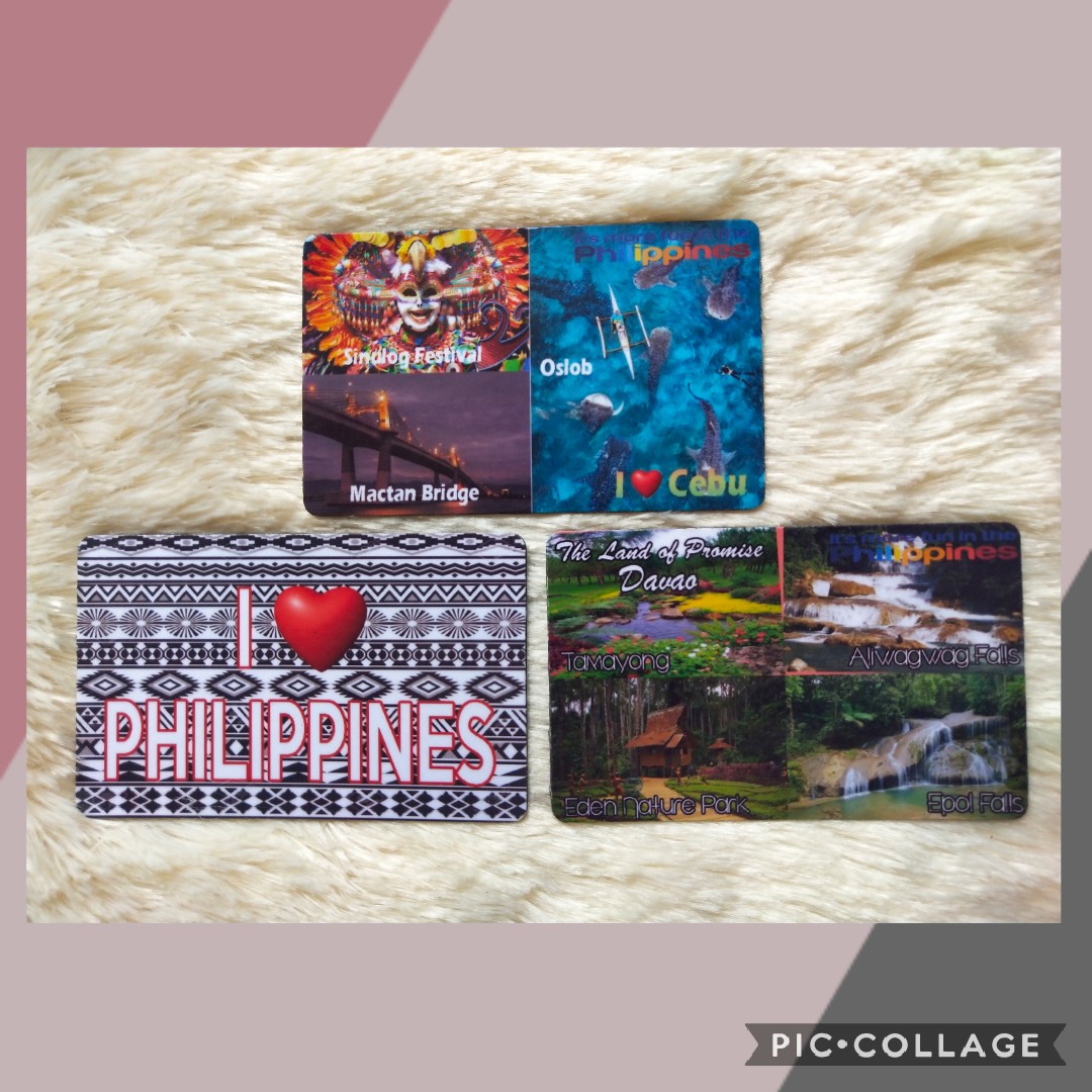 Travel Paradise 3 in 1 Cebu, Davao, Philippine Rubber Magnet Souvenir ...