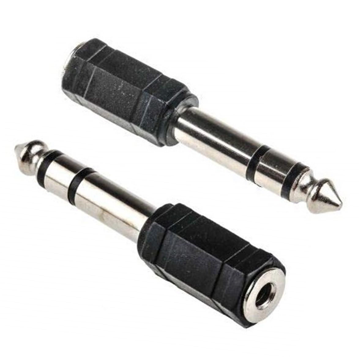 Plastic Female 3.5mm Jack to Male PL 6.35mm TRS Stereo Plug Connector ...