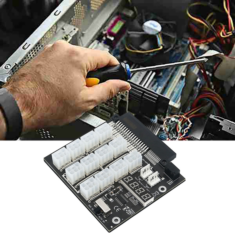 Upgraded ATX 12X 6Pin Power Breakout Board with Flash LED Display 12V ...
