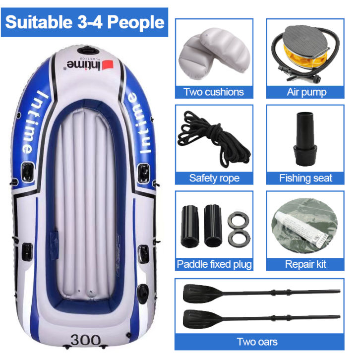 【COD+Thickening】Inflatable boat canoe thickened rubber boat outdoor ...