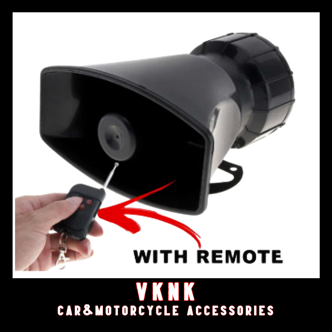 7 Tone Siren Horn Wangwang 12V 100W Loud Car Warning Alarm with Remote ...