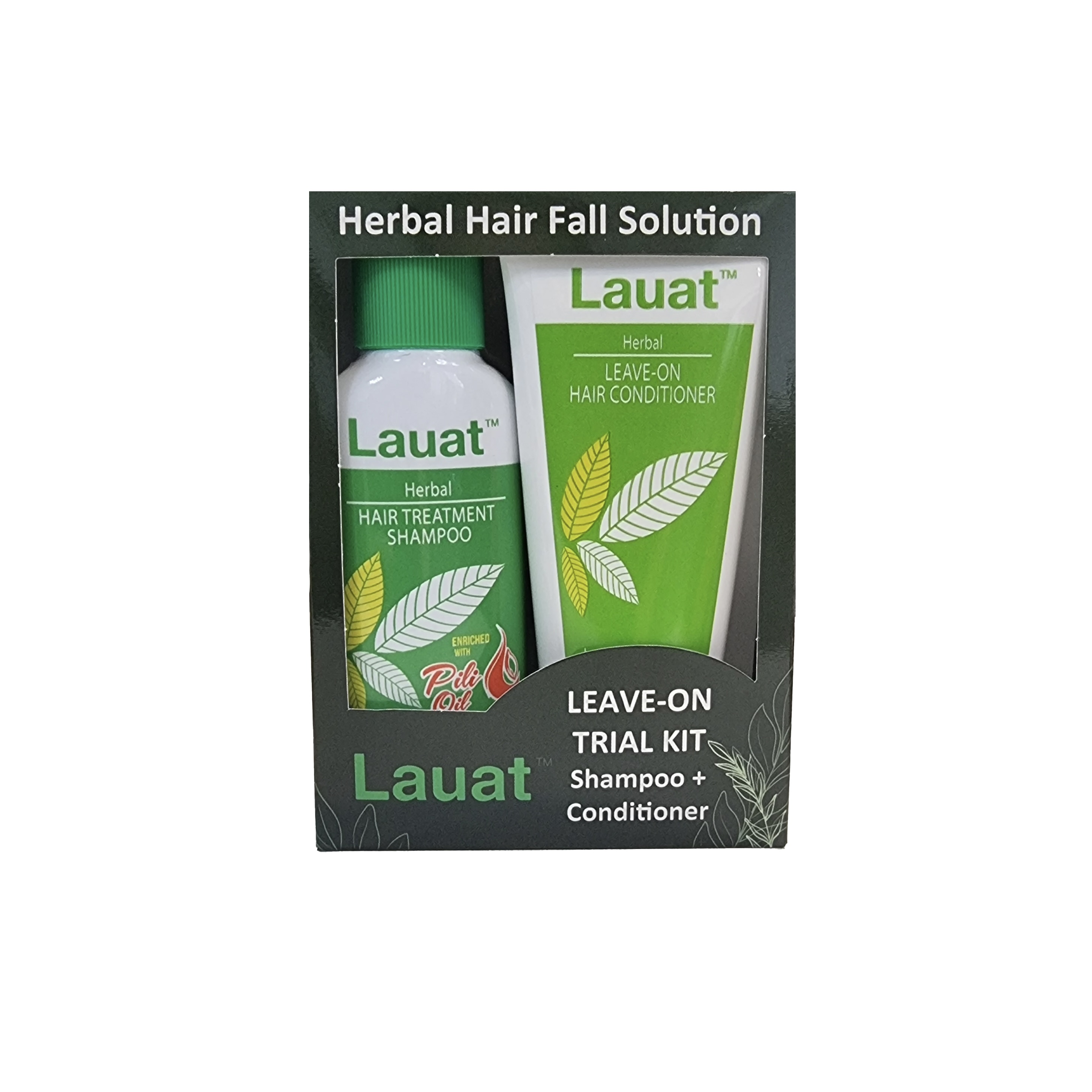 LAUAT Leave-on Trial Kit (Shampoo 60ml + Conditioner 50g) Promo Pack ...