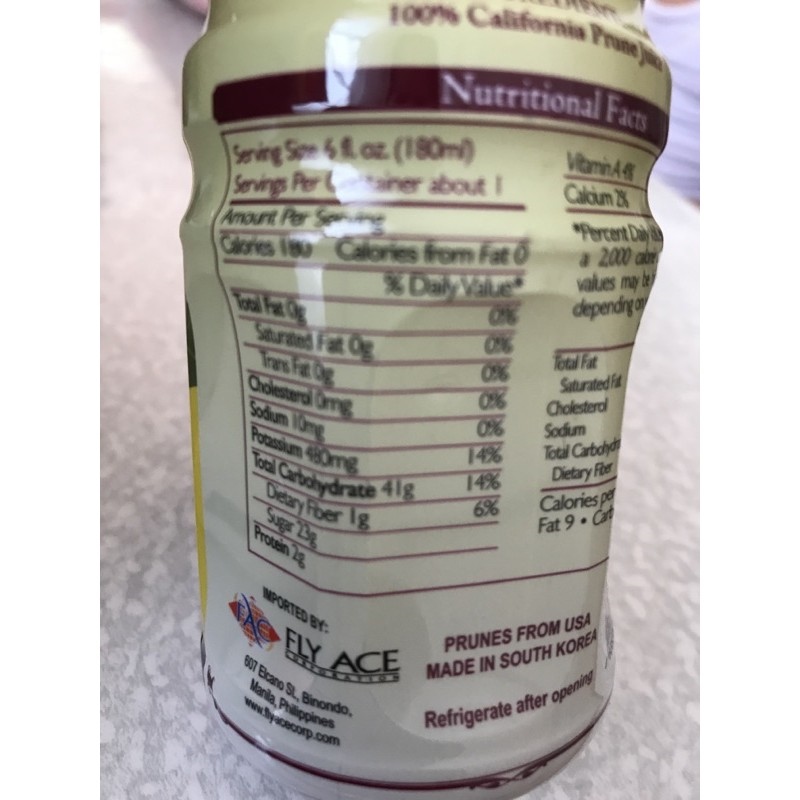 Percy Rick JOLLY FRESH 100 PRUNE JUICE 180ml FROM USA | Lazada PH