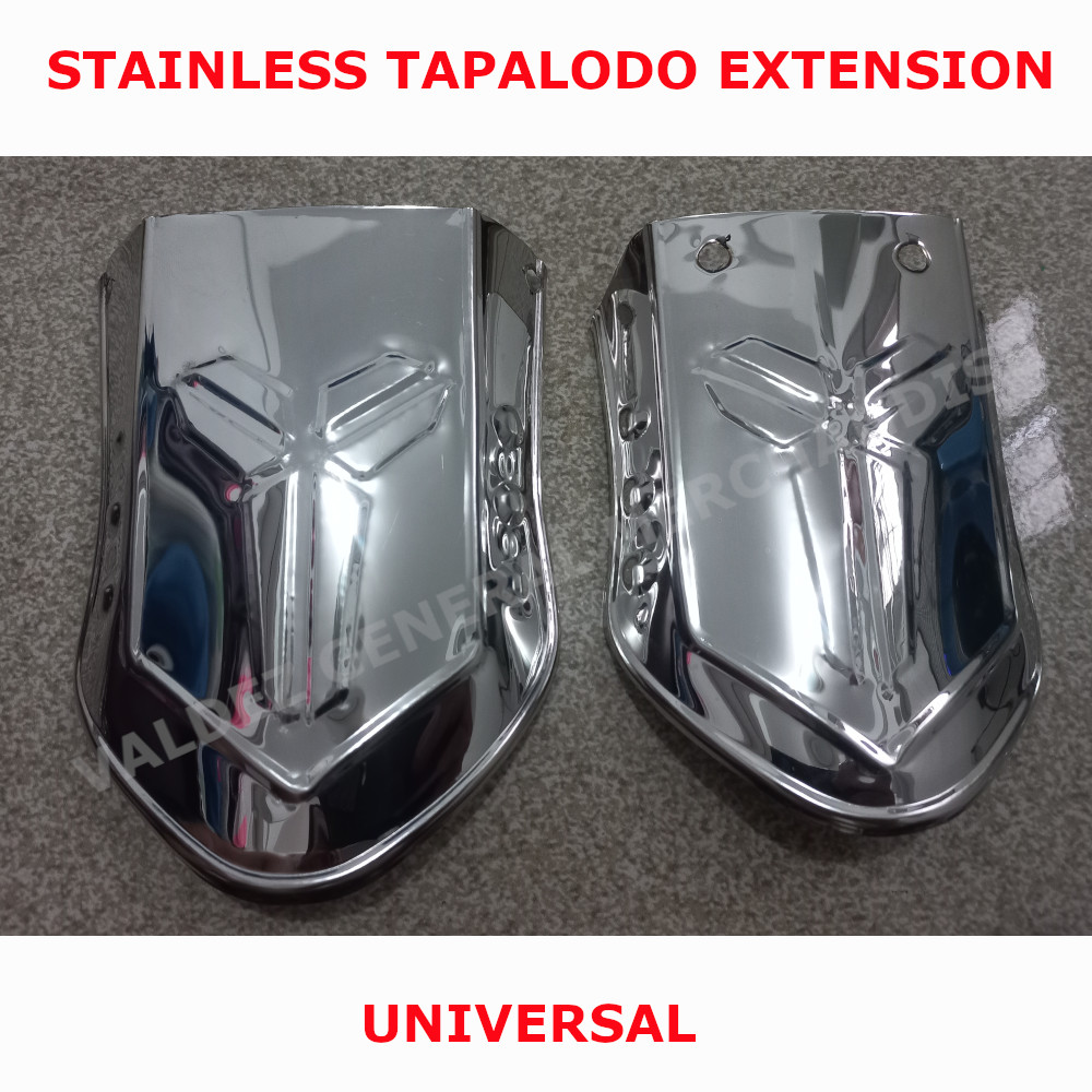 Stainless, SET FLAT STYLE NEW, Tapalodo Front & Rear Extension ...