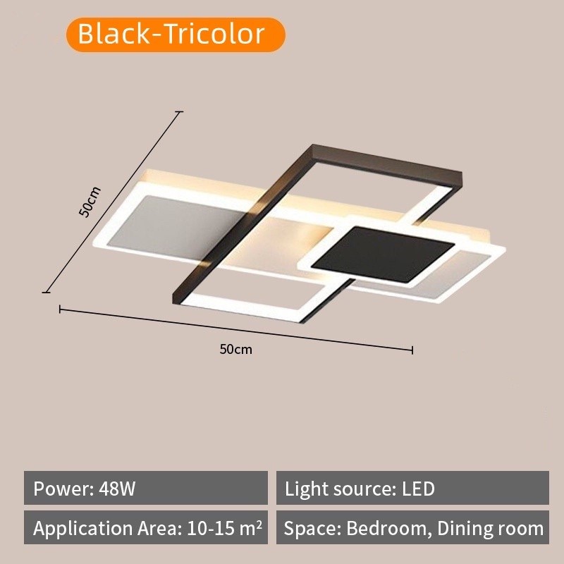 Modern design LED Ceiling light Tricolor Dimming Smart Remote Control ...