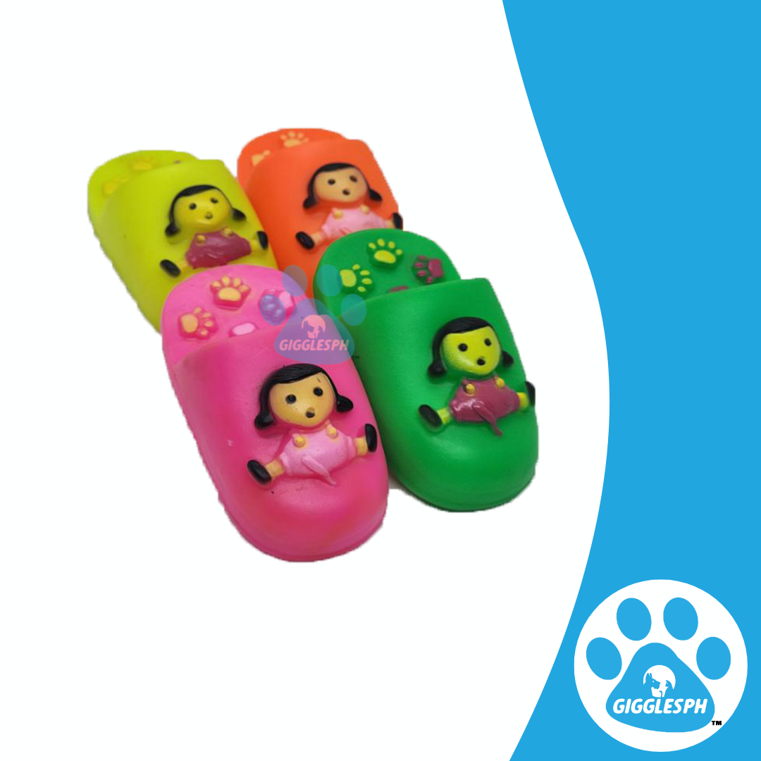 Pet Dog and Cat Toy Silicon Slippers with sound random color | Lazada PH